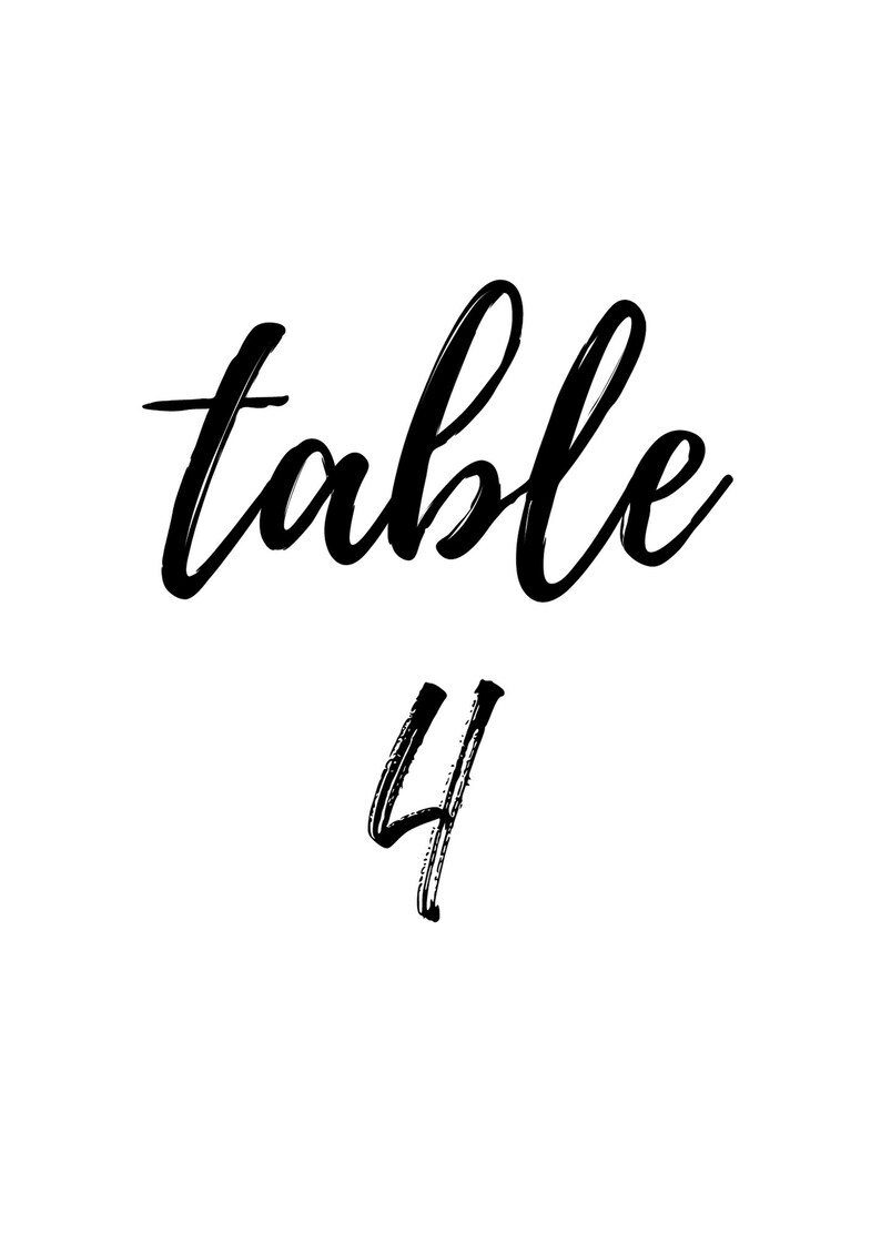 Table Numbers Printable - Etsy