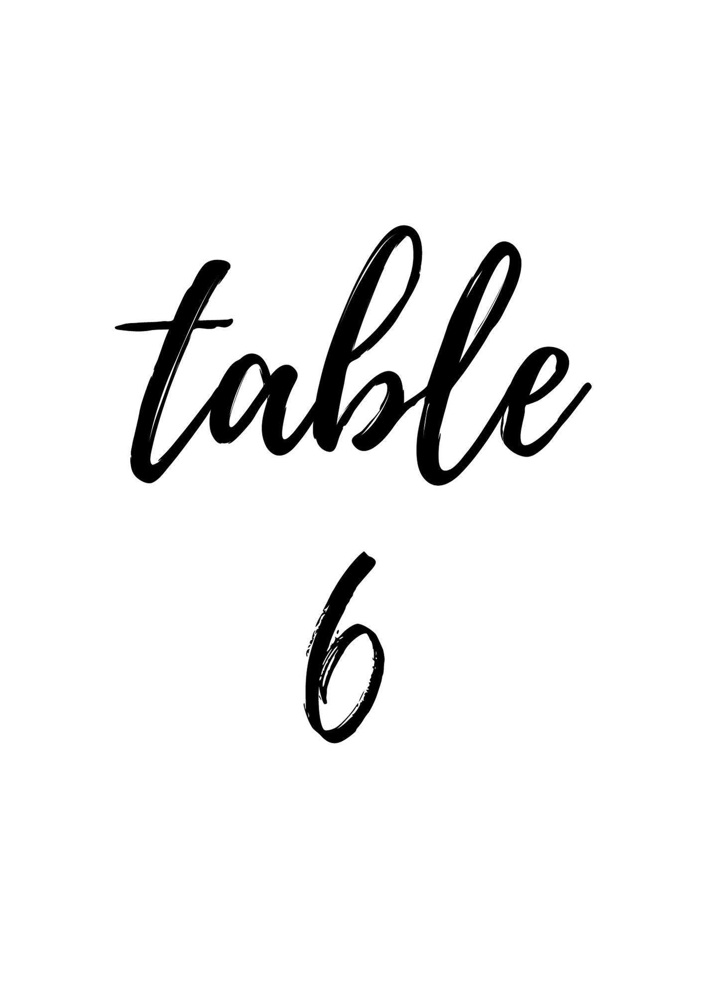 Table Numbers Printable - Etsy