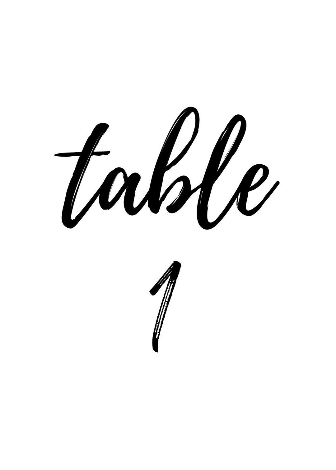 Table Numbers Printable - Etsy