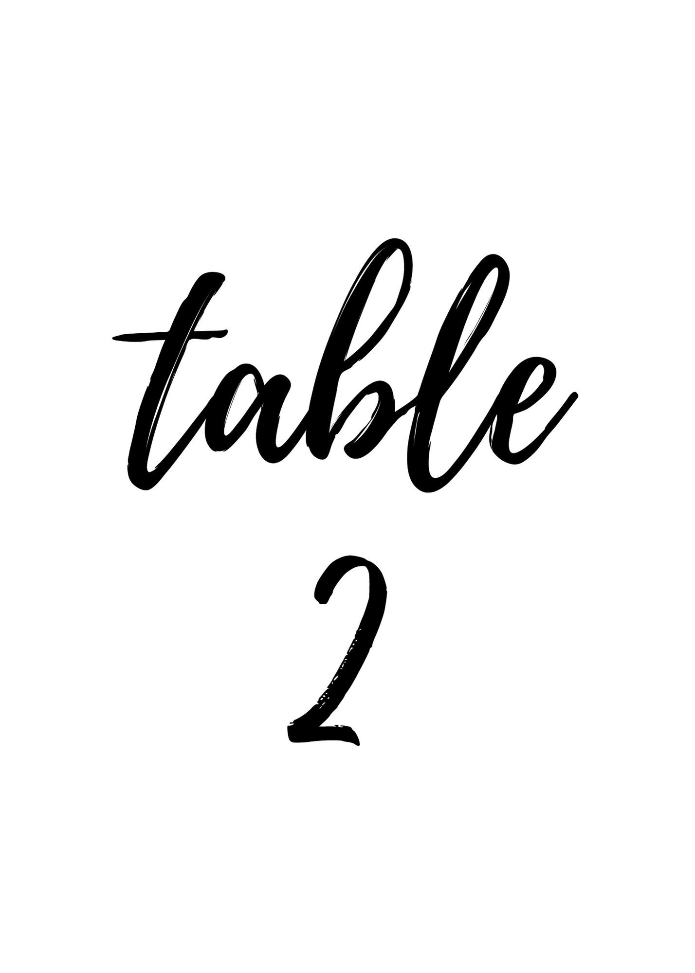 Table Numbers Printable - Etsy