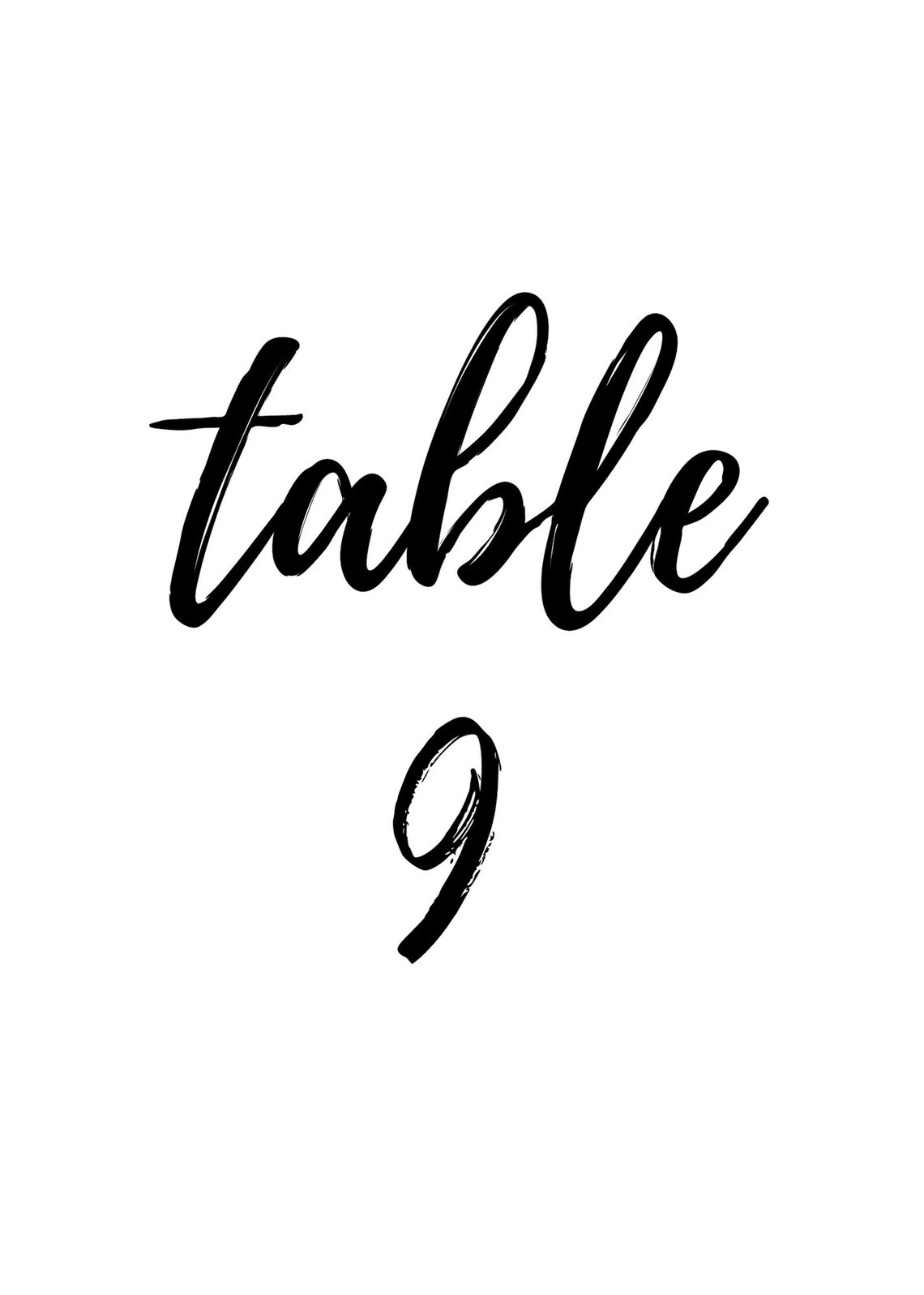 Table Numbers Printable - Etsy