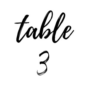 Table Numbers Printable - Etsy
