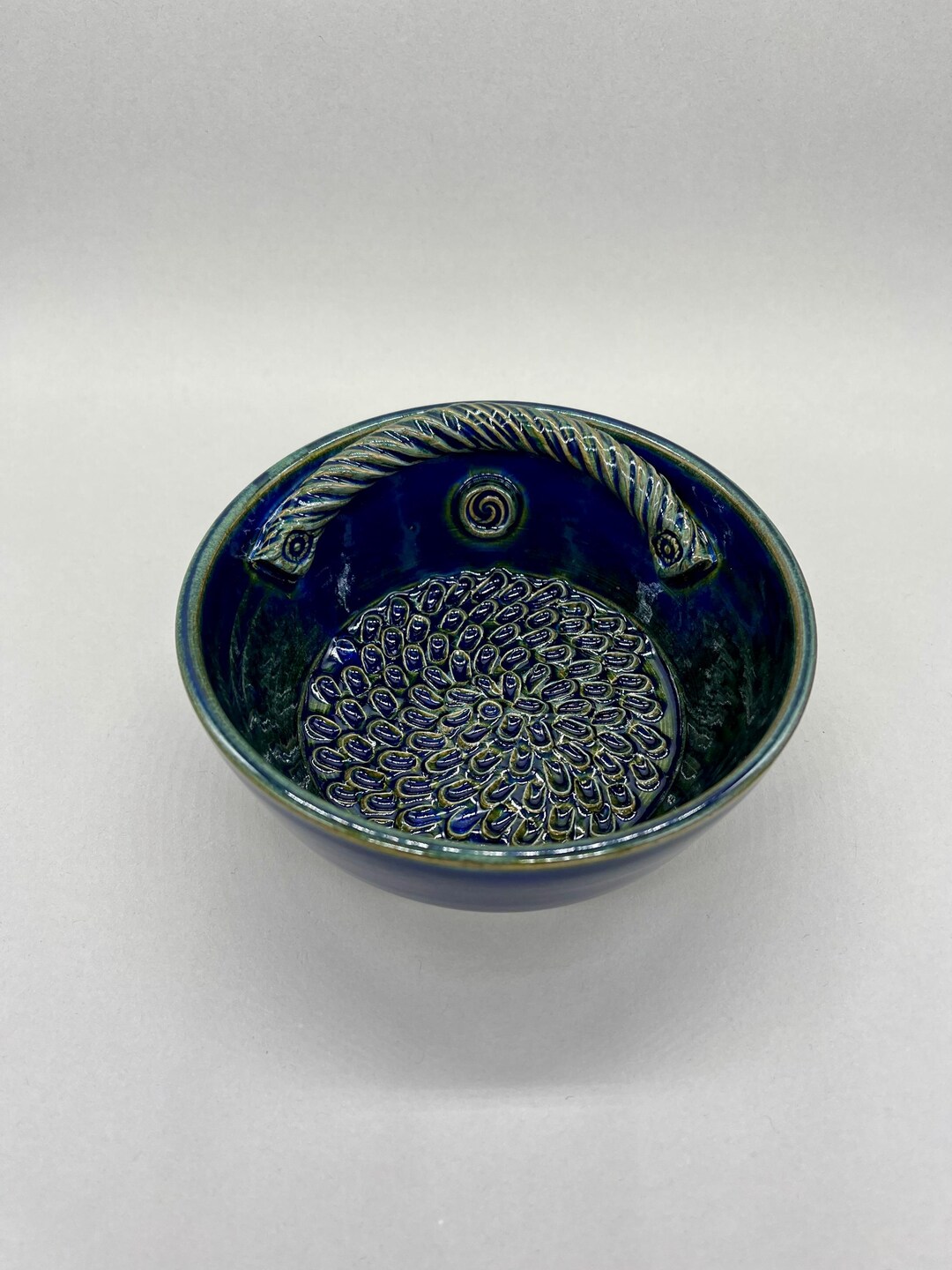 Garlic or Ginger Grater - 4.5" Wheel-thrown High-fire Ceramic Pottery ...