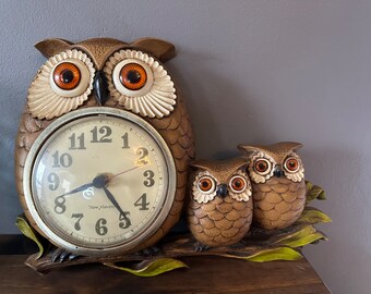 Owl Clock - Etsy