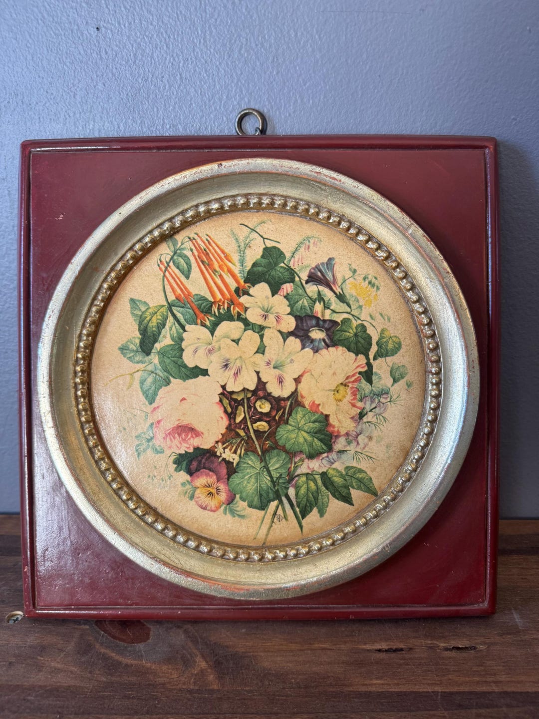 Italian Chalkware Floral Still Life - Etsy