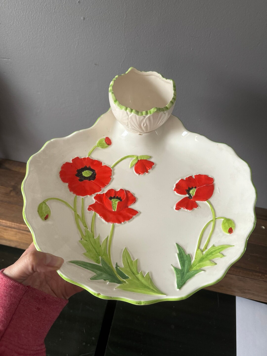 Poppy Flower Chip and Dip - Etsy