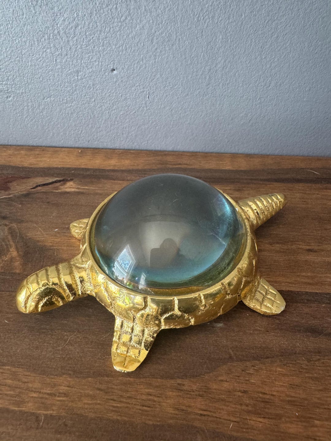Brass Metal Turtle Desk Magnifying Glass - Etsy