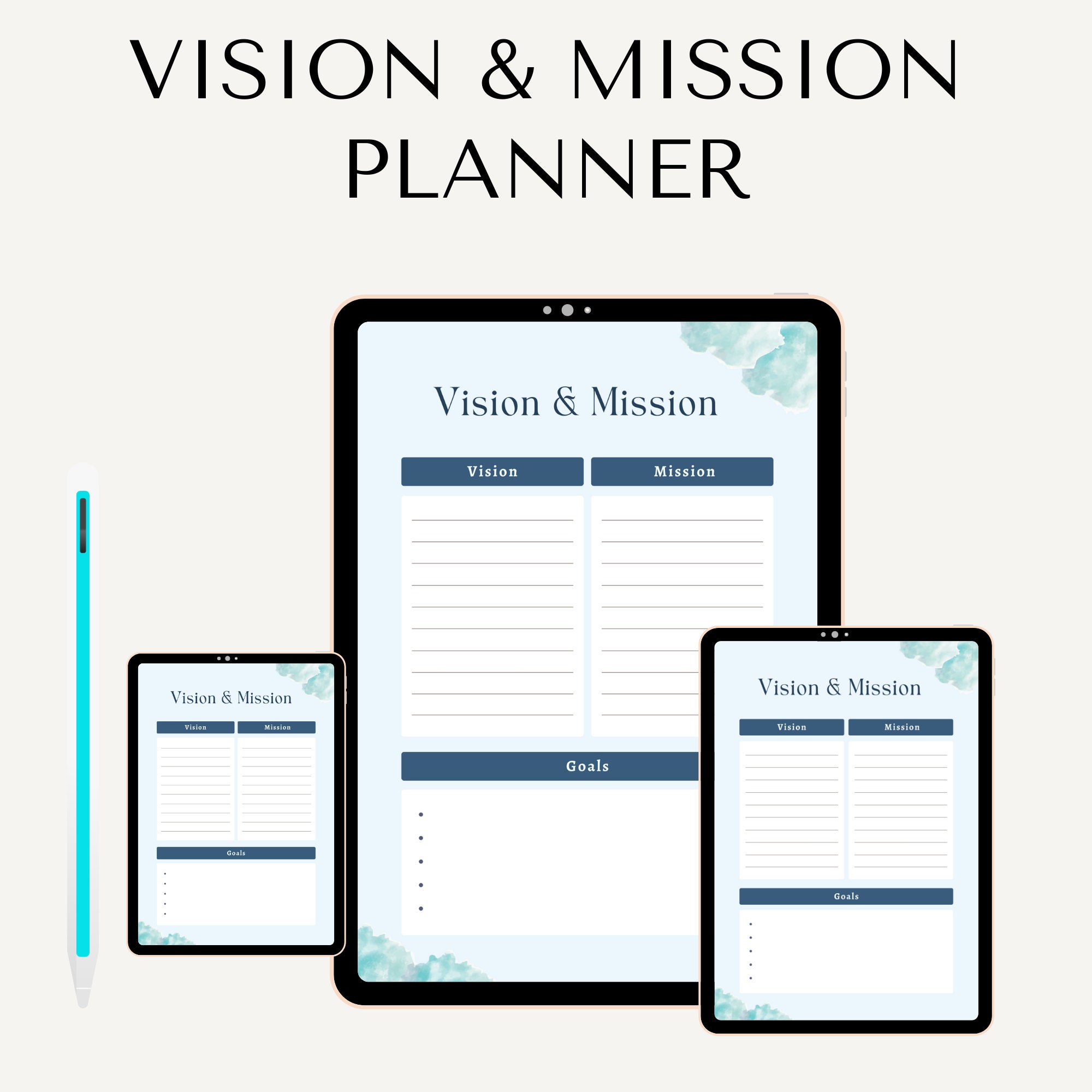 Editable Vision and Mission Book Template in Canva Canvas - Etsy