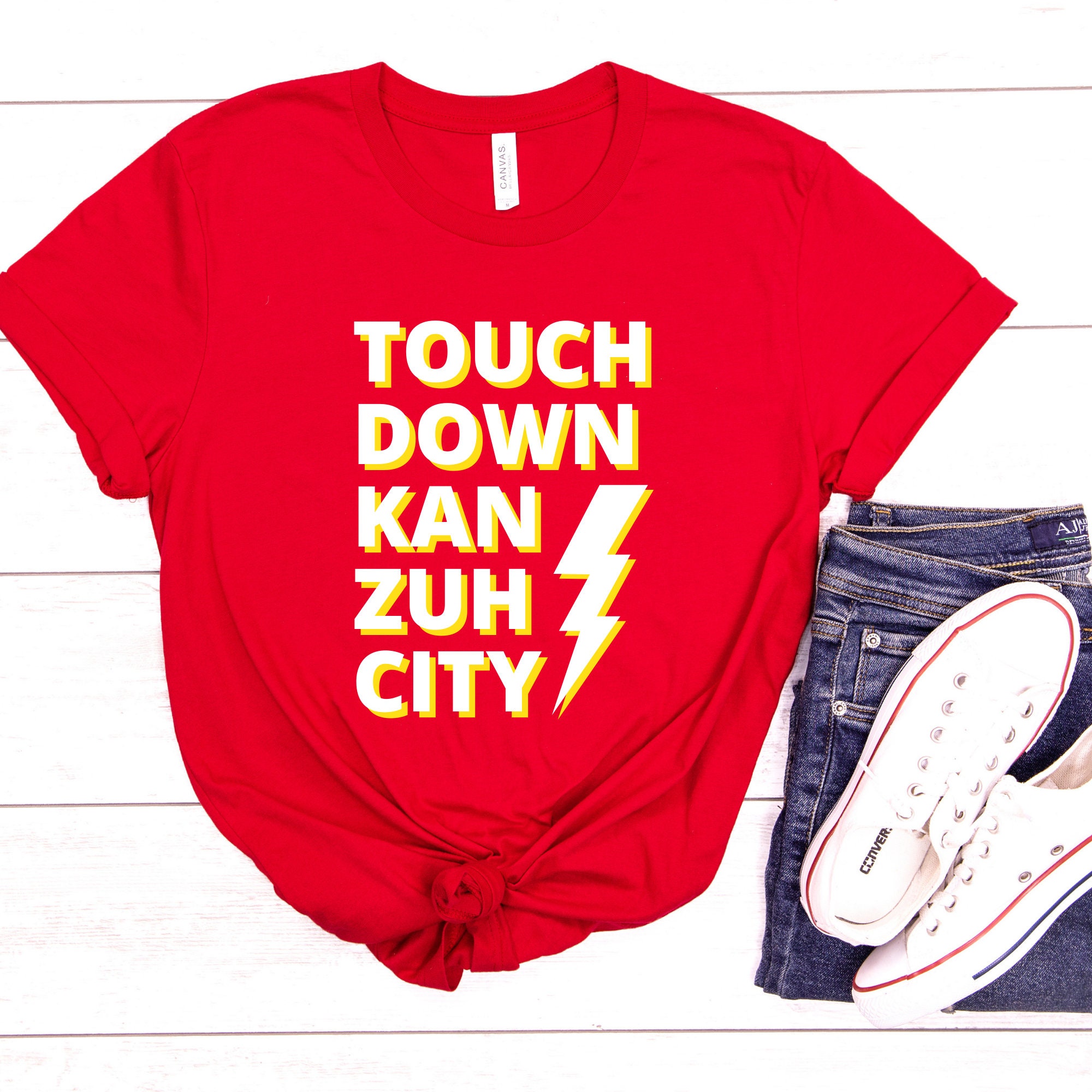 Touchdown Kansas City Chiefs Football Shirt // Touch Down Kan Zuh City ...