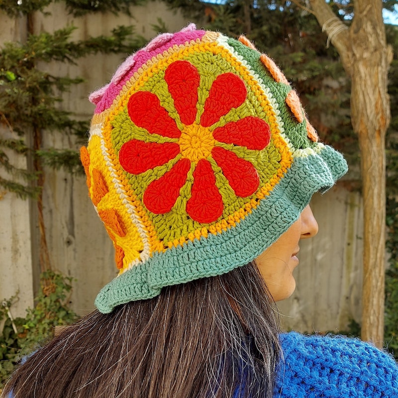 Granny Square Hat - Etsy