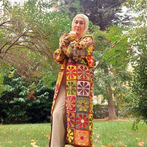 Handmade Women's Granny Square Sweater: Crochet Spring Style Knitwear ...