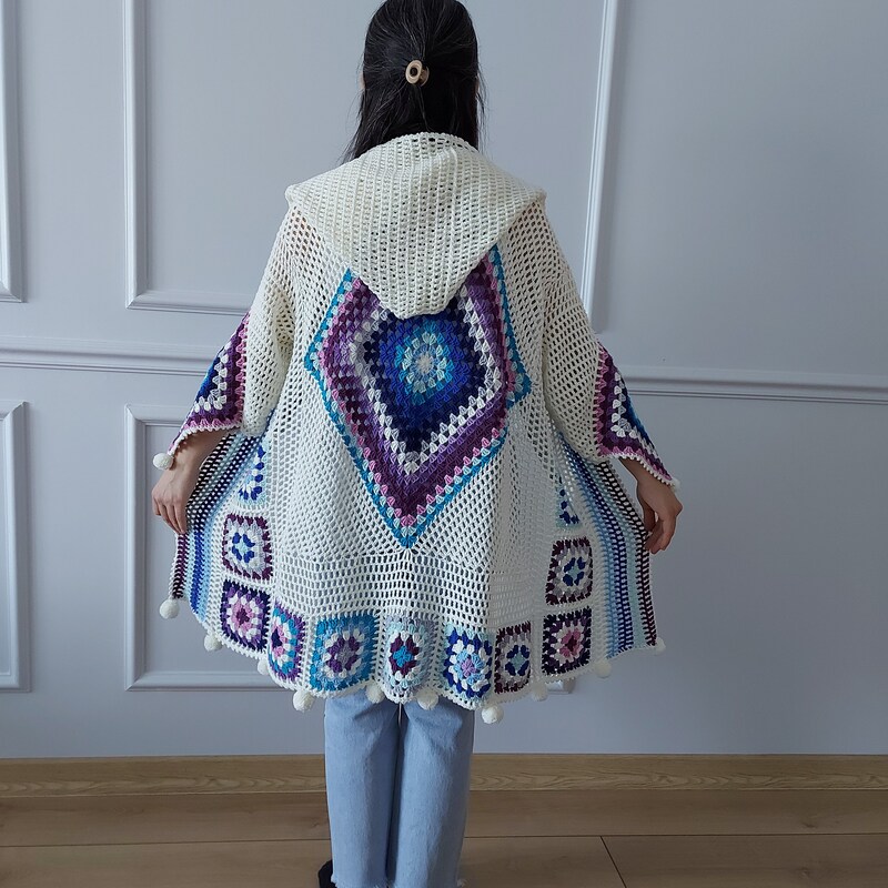 Crochet Boho Cardigan - Etsy