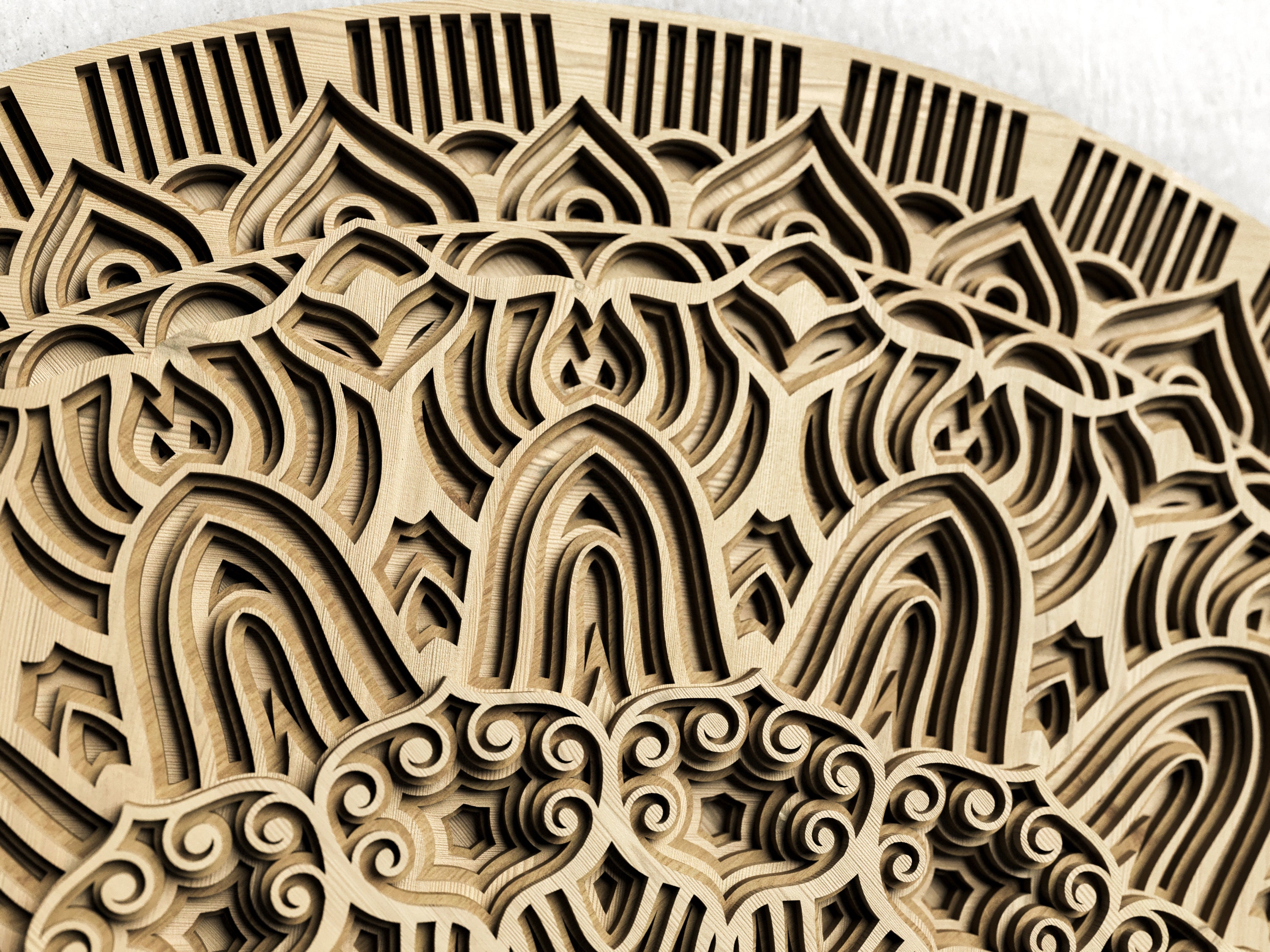 3D Mandala SVG Files, Layered Mandala DXF Cut Files, Laser Cut Mandala ...