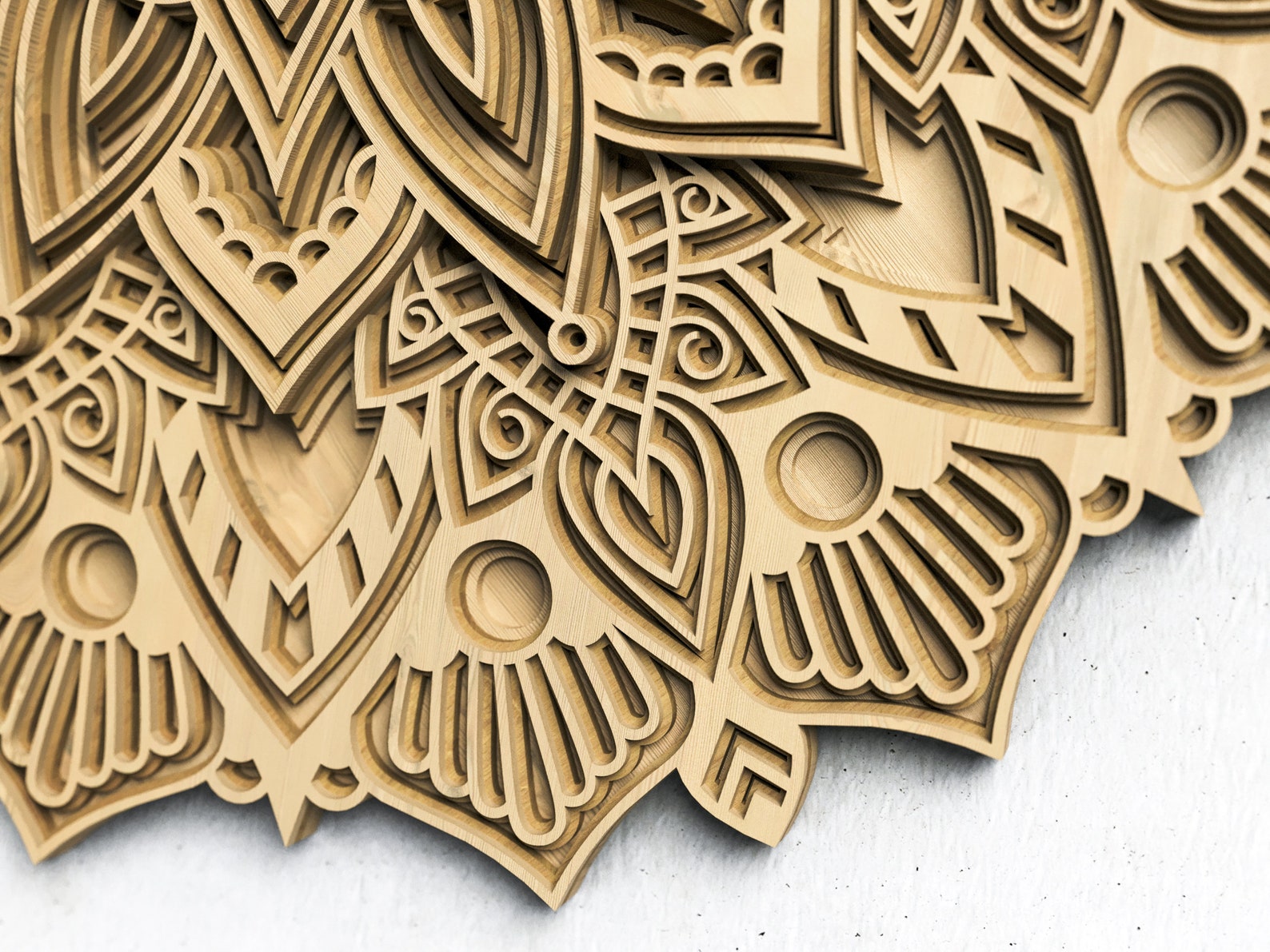 3D Mandala SVG Files Layered Mandala DXF Cut Files (Download Now) - Etsy