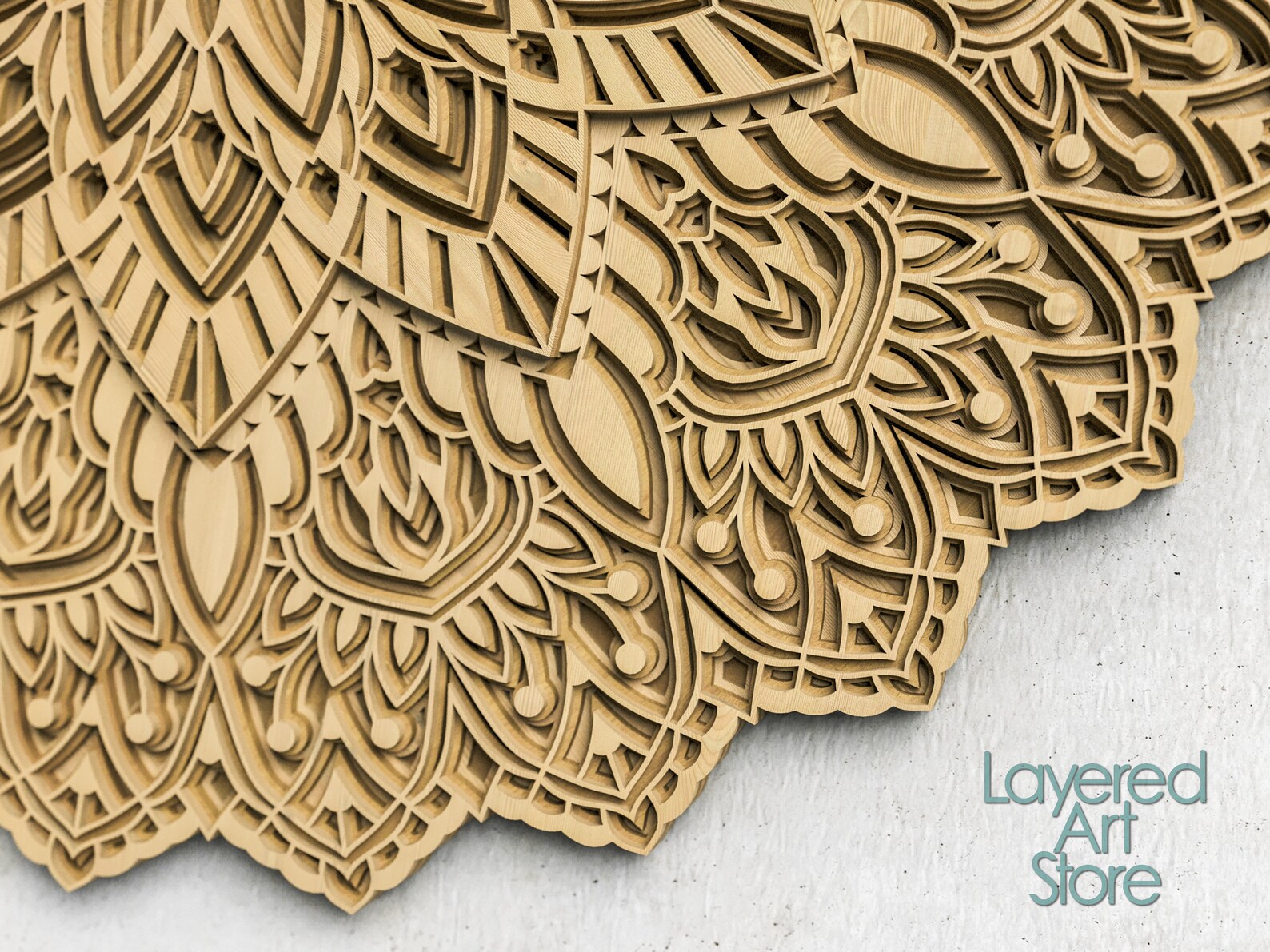 3D Mandala SVG Files, Layered Mandala DXF Cut Files, Laser Cut Mandala ...