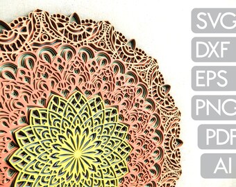M02 Mandala DXF File for Laser Laser Cut Mandala Dxf - Etsy