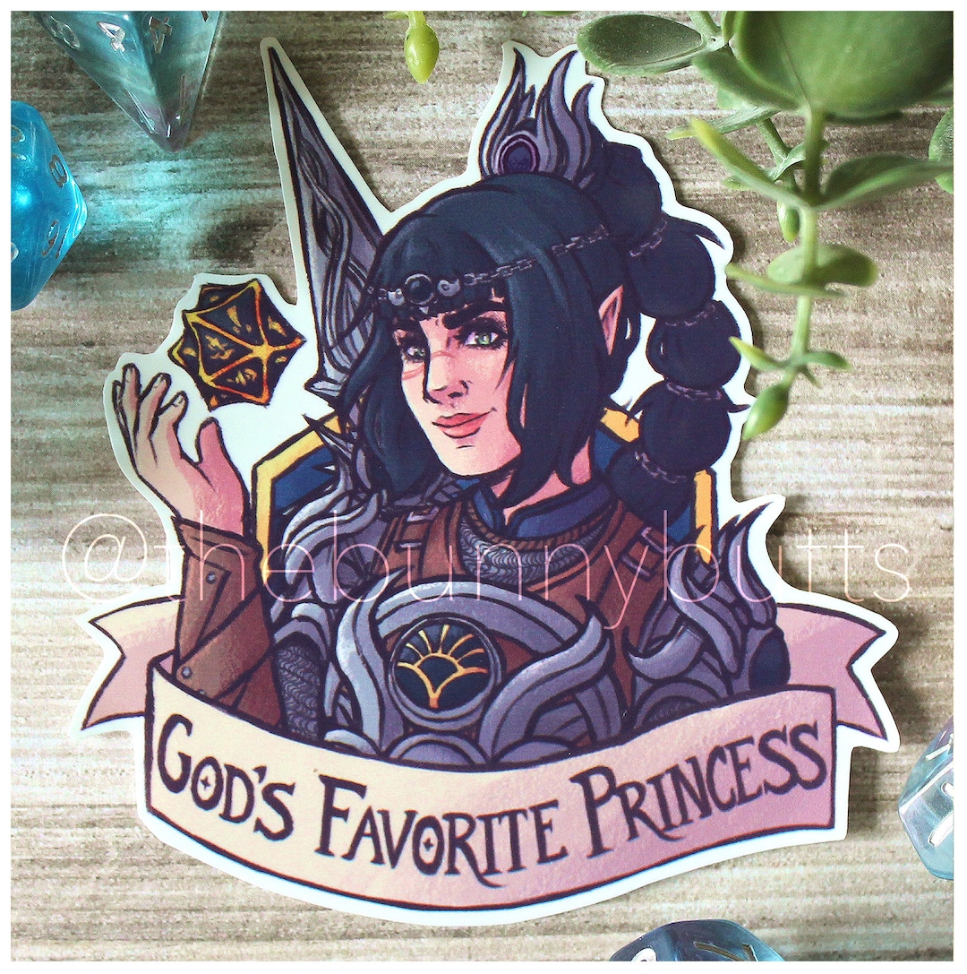 Baldur's Gate 3 Shadowheart god's Favorite Princess Sticker - Etsy Canada