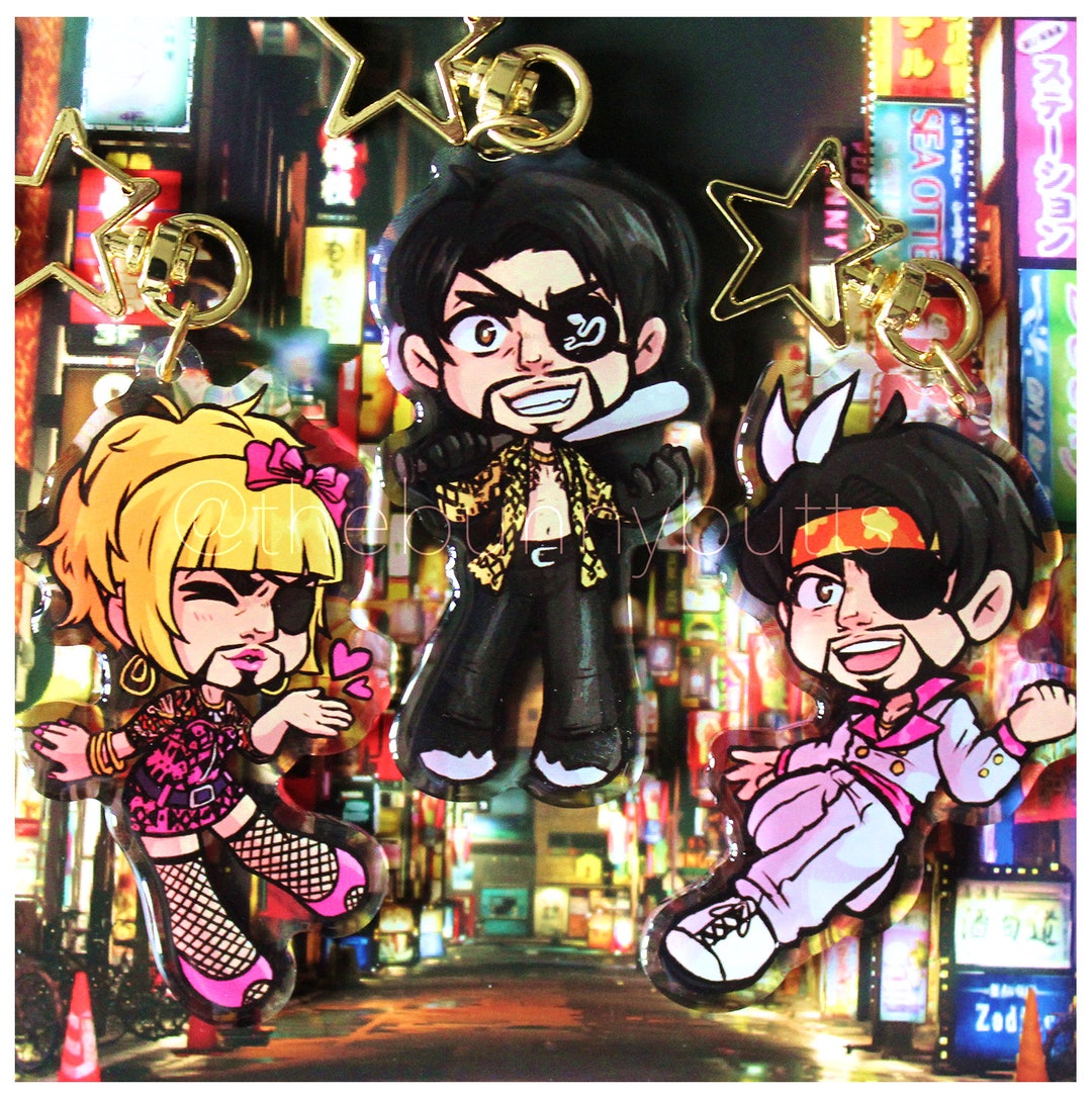 Yakuza Majima Everywhere Chibi Charms Majima, Goromi, Idol Majima - Etsy