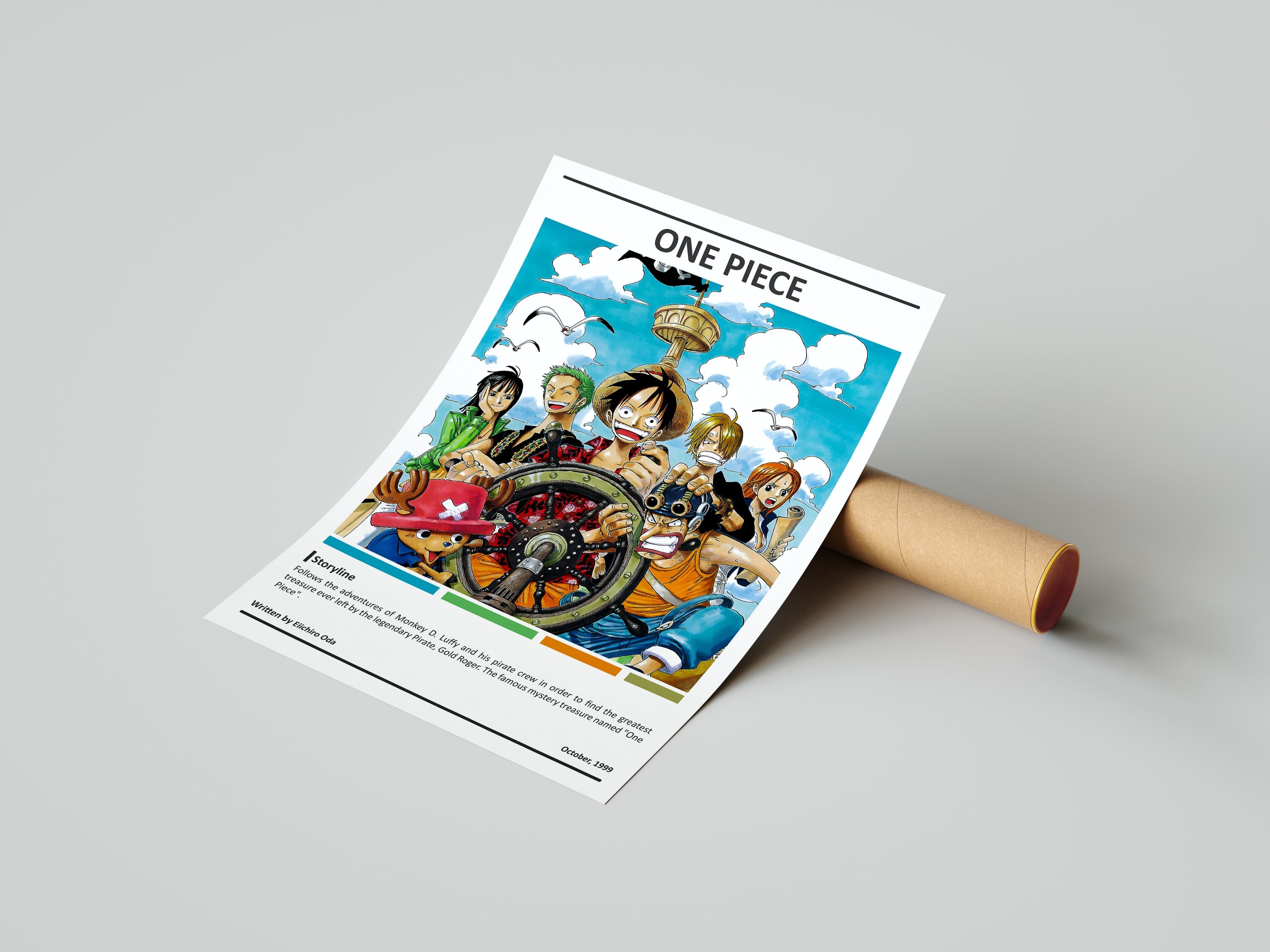 One Piece Poster, Minimalist Anime Poster, Retro Vintage Art Print (und ...