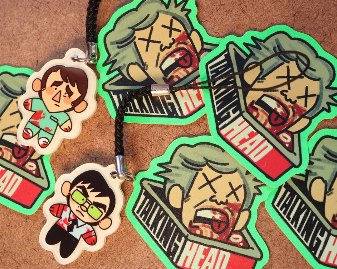 Danbert Glow in the Dark Acrylic Phone Charm/sticker Set Re-animator - Etsy