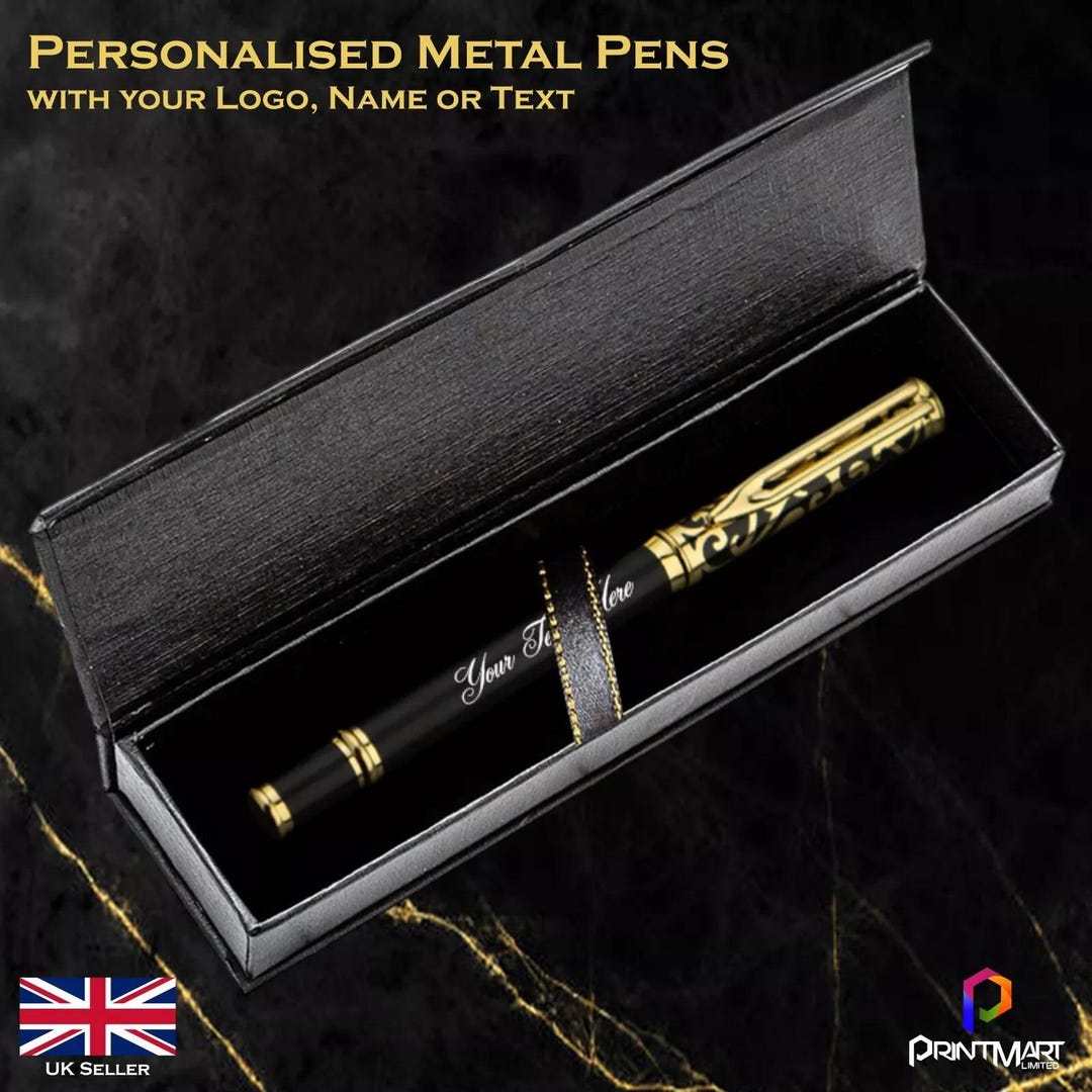 Personalised Metal Pens Custom Pens With Gift Box Personalised Gifts - Etsy