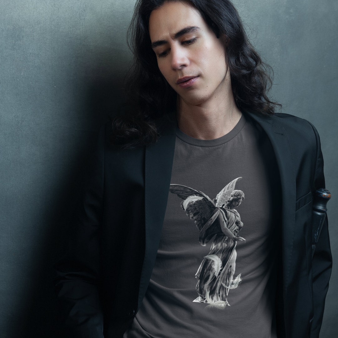 Angel Shirt Women Angel Shirt Men Gift Dark Academia Shirt Light Dark ...
