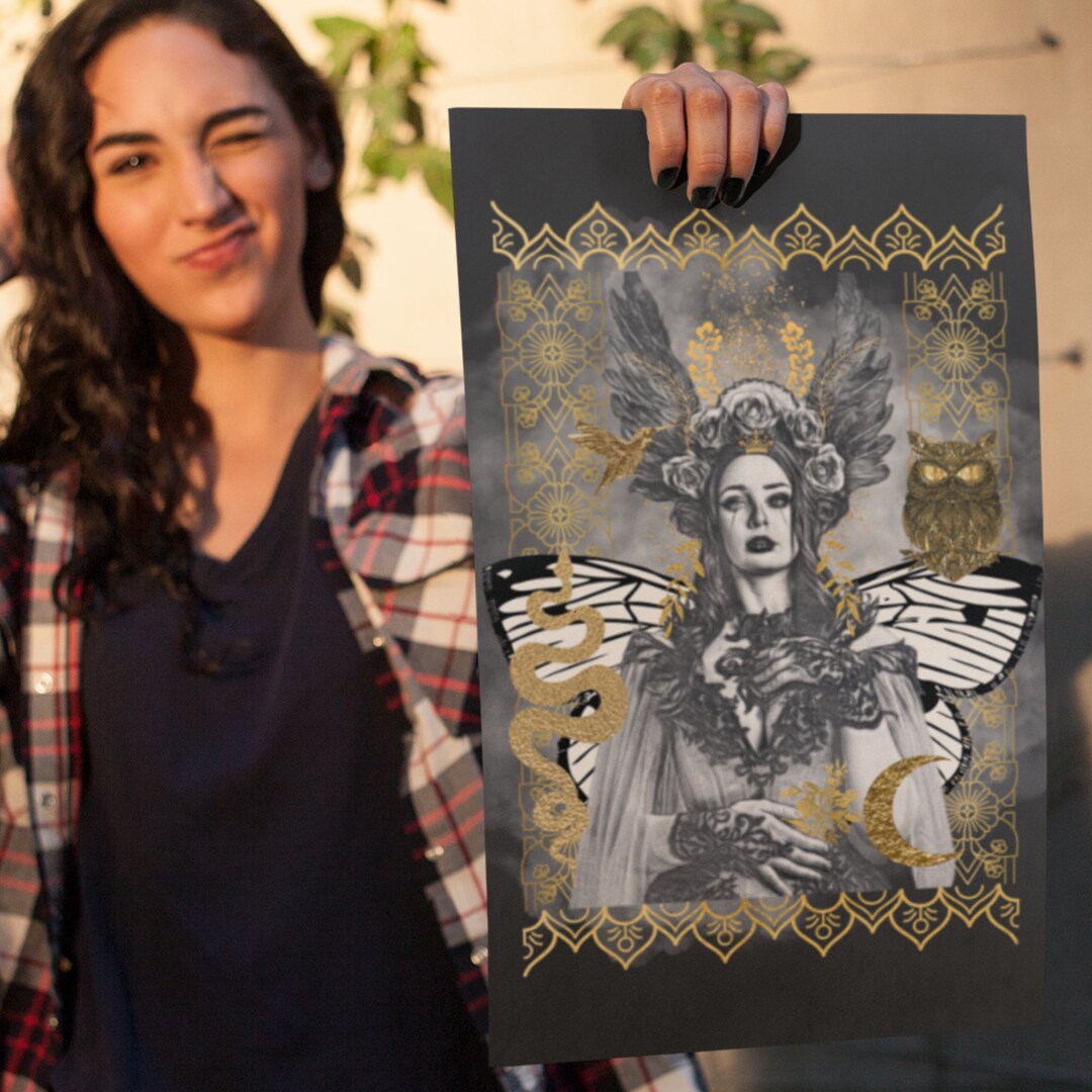 The Divine Feminine Poster Elegant Feminine Power Art Divine Feminine ...