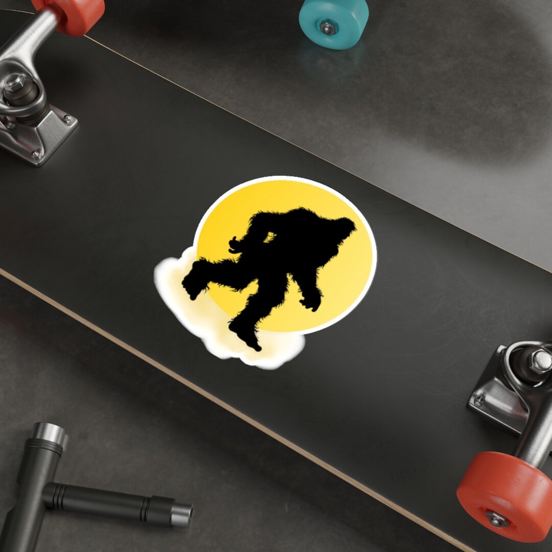 Night Sasquatch Sticker Sticker Sheets, Funny Sticker, Big Foot Sticker ...