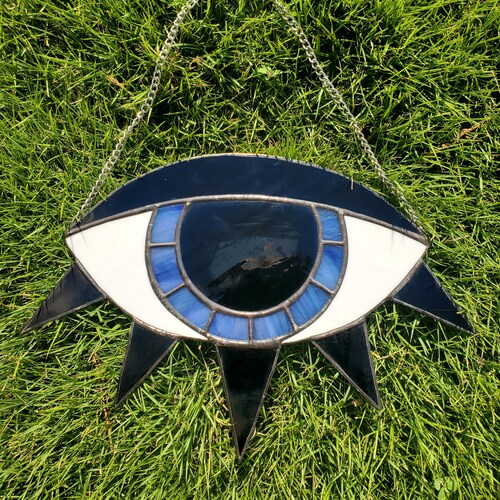 Spider Stained Glass Window Hangings Halloween Decor Indoor - Etsy