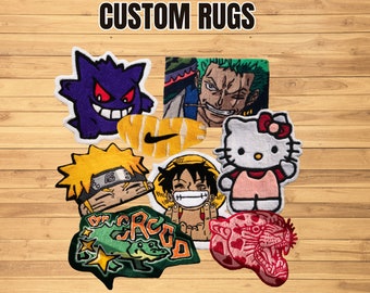 Custom Rug Mewtwo Gift Purple Grey - Etsy