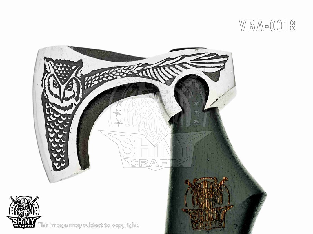 Beautiful Owl Relief Viking Forged Axe Groomsmen Gift - Etsy
