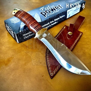 13" Large Handmade Forged Razorback Knife, Fixed Blade Knife, Full Tang ...
