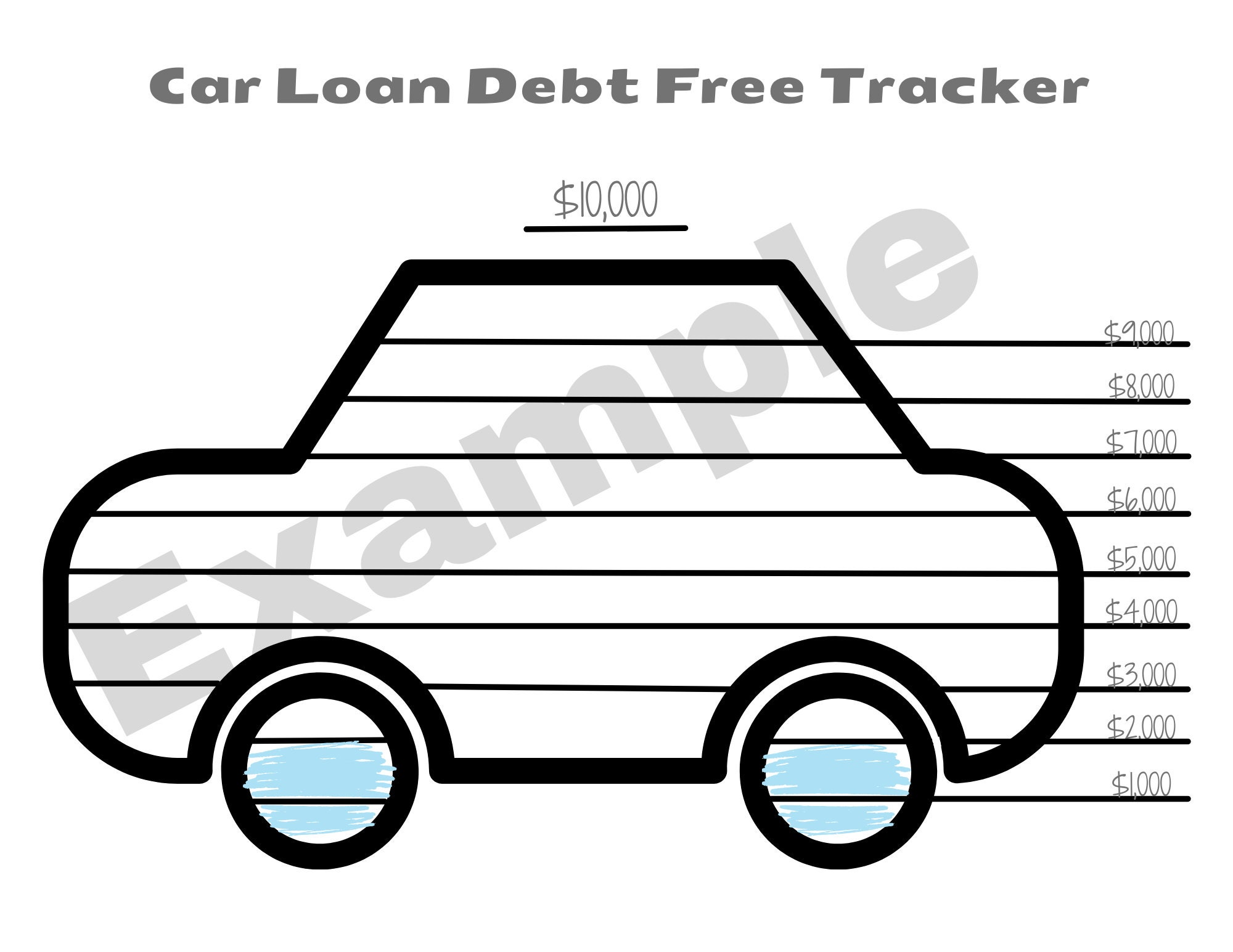 Car Loan Debt-free Tracker - Etsy