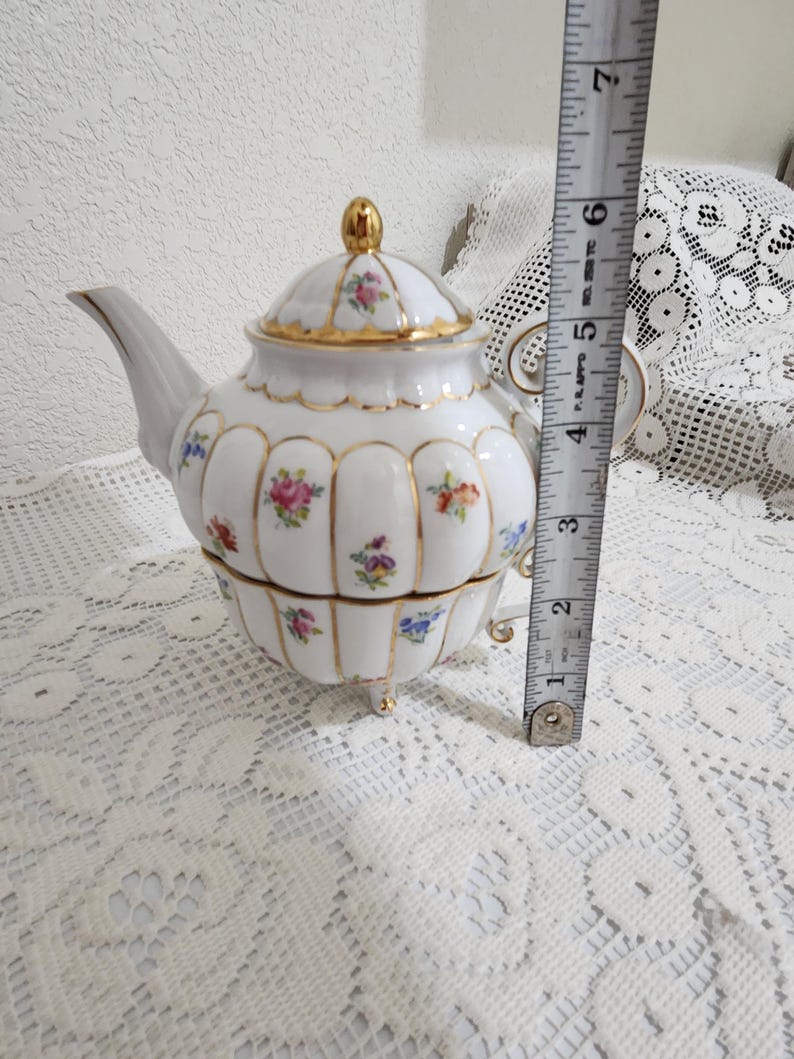 Ganz Stacked Teapot - Etsy