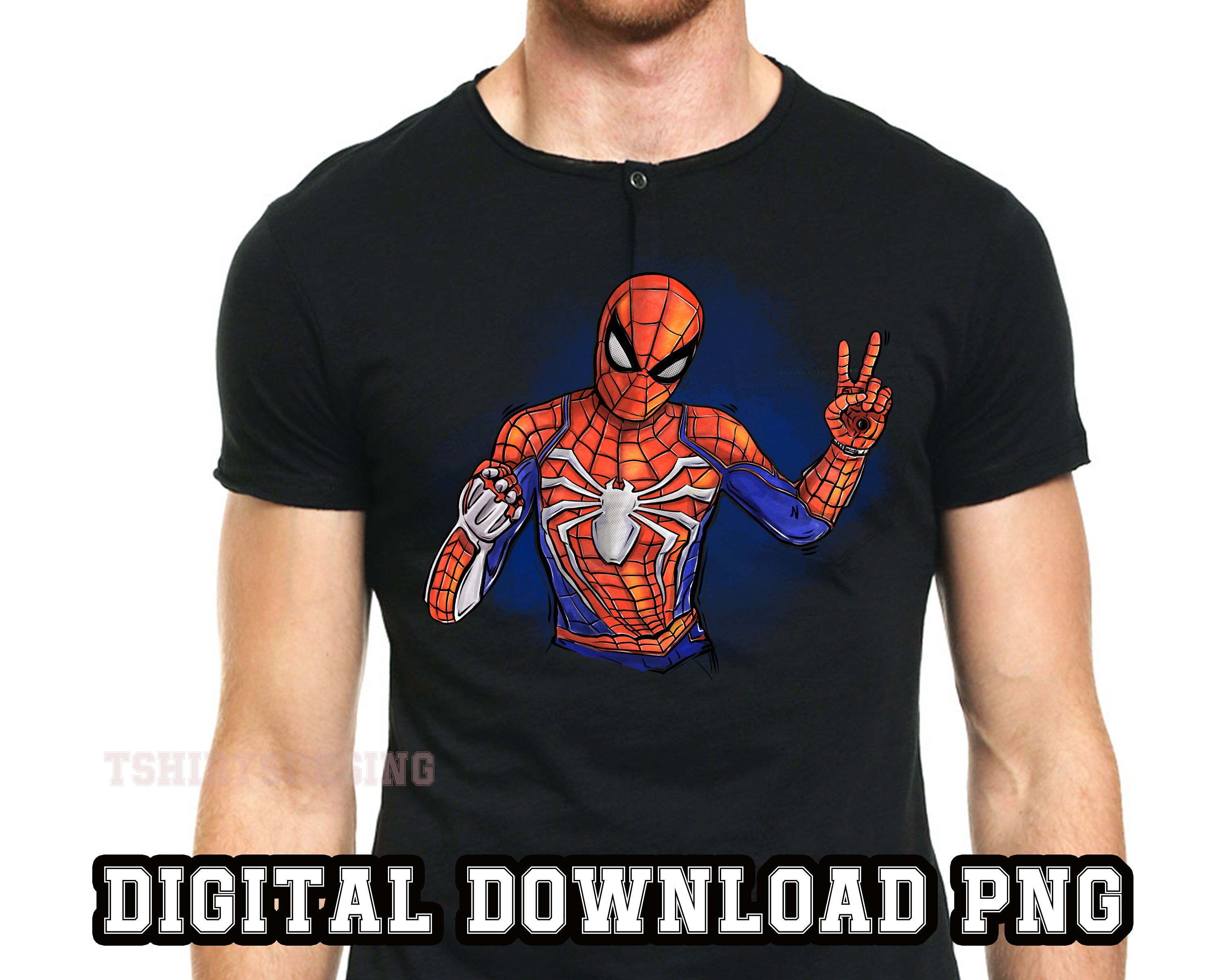 Spiderman PNG File for Sublimation Superhero Clipart Character Movie ...