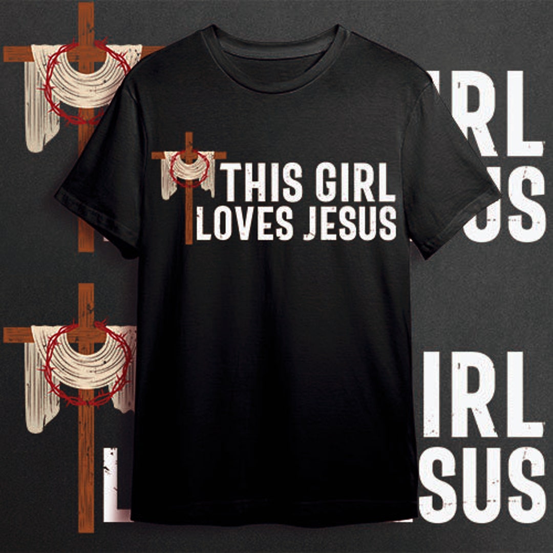 This Girl Loves Jesus Svg Bible Verse Dxf, Christian Png Bundle ...