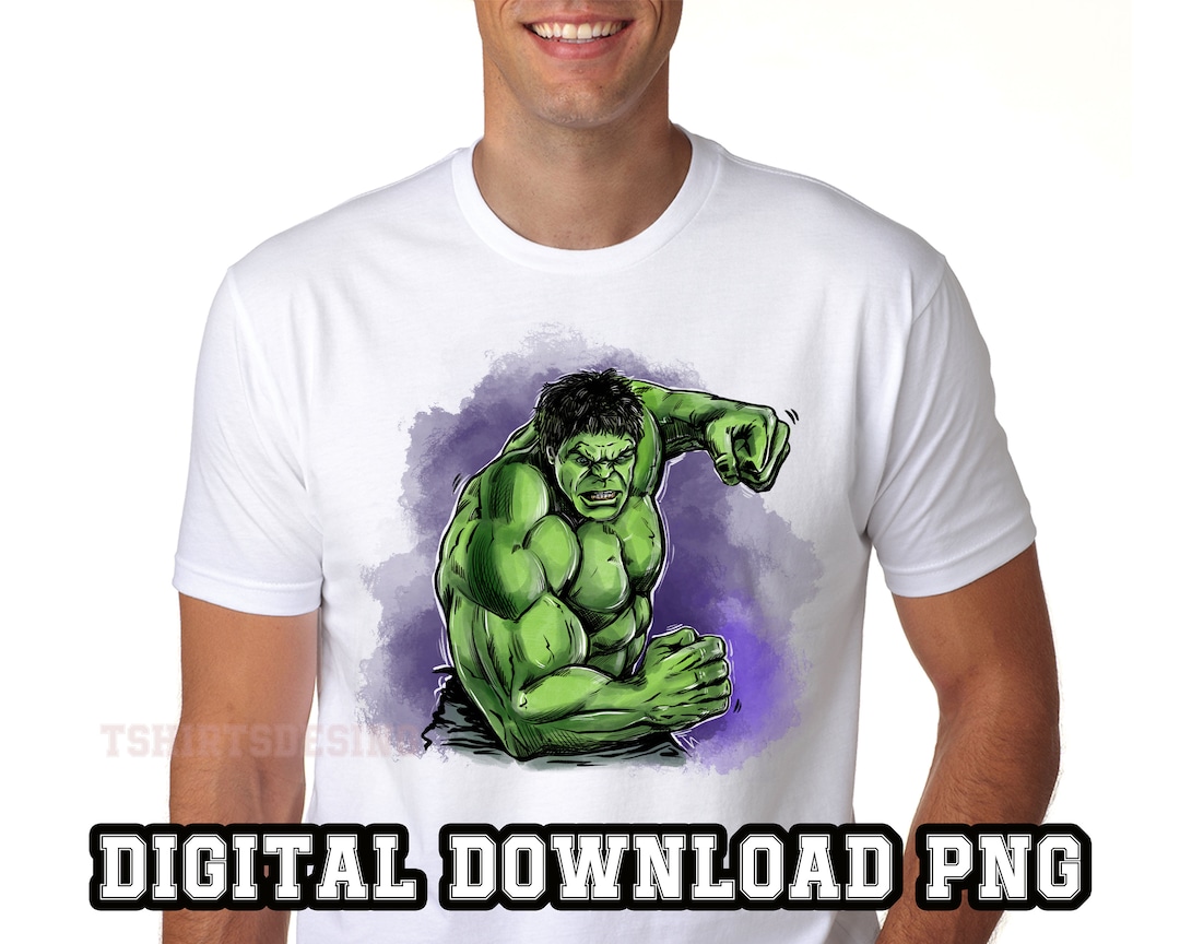 Hulk PNG File for Sublimation Superhero Clipart Character Movie Avenger ...