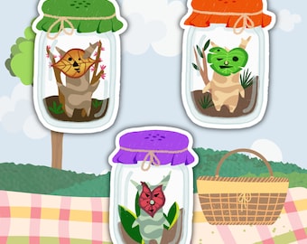 Legend of Zelda Korok Terrarium Sticker Set Waterproof Vinyl Stickers ...