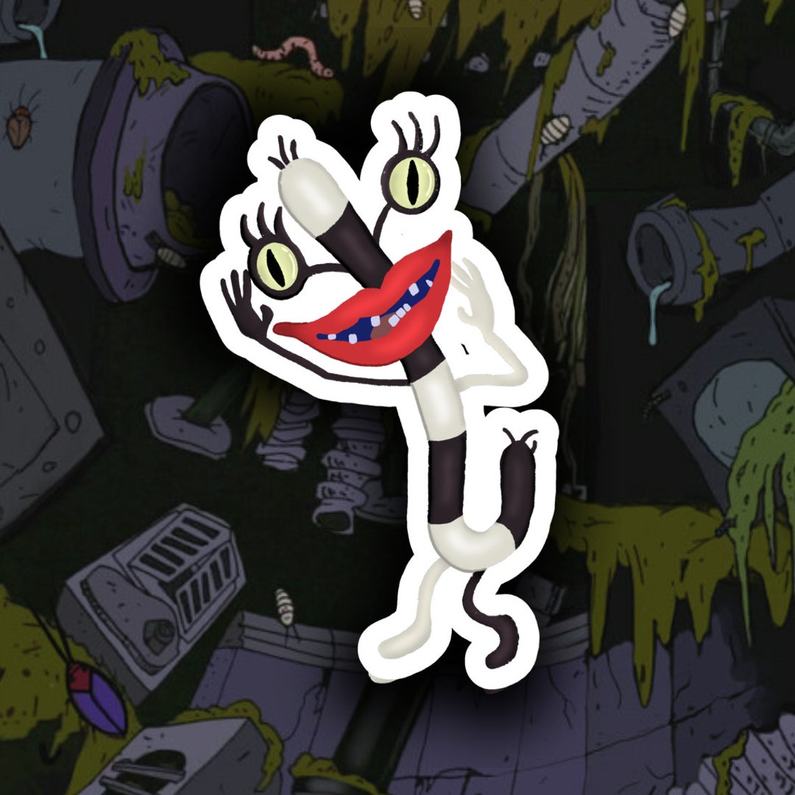 Oblina, Ickis, Krumm | Ahh Real Monsters | Nickelodeon Sticker - Etsy