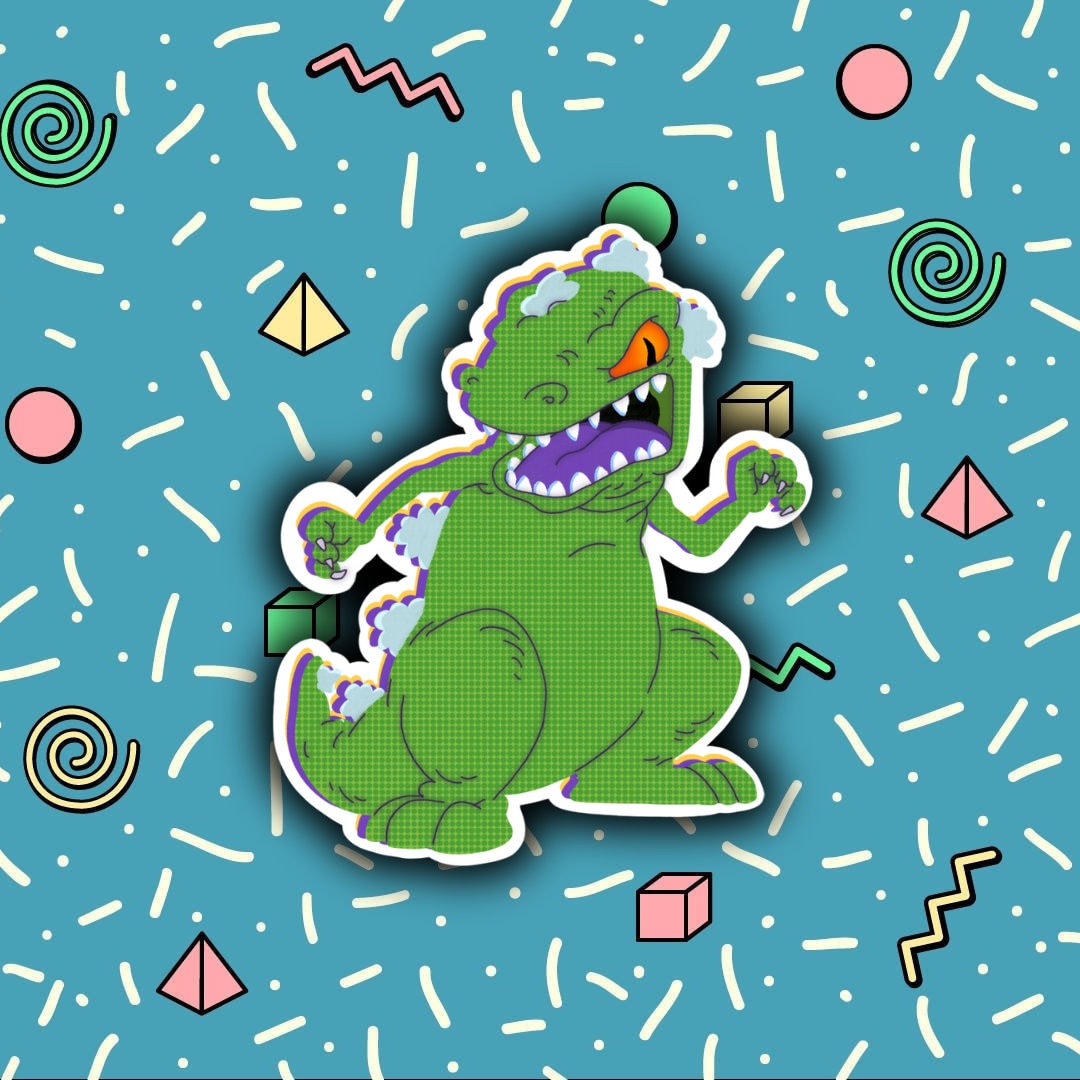 Reptar | Rugrats | Nickelodeon Sticker - Etsy