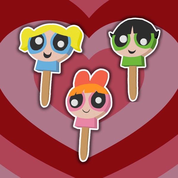 Powerpuff Girls Stickers - Etsy