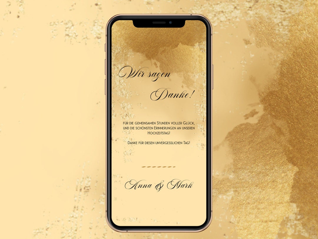 Thank You Card Digital Acknowledgements Personalized Wedding Wedding - Etsy