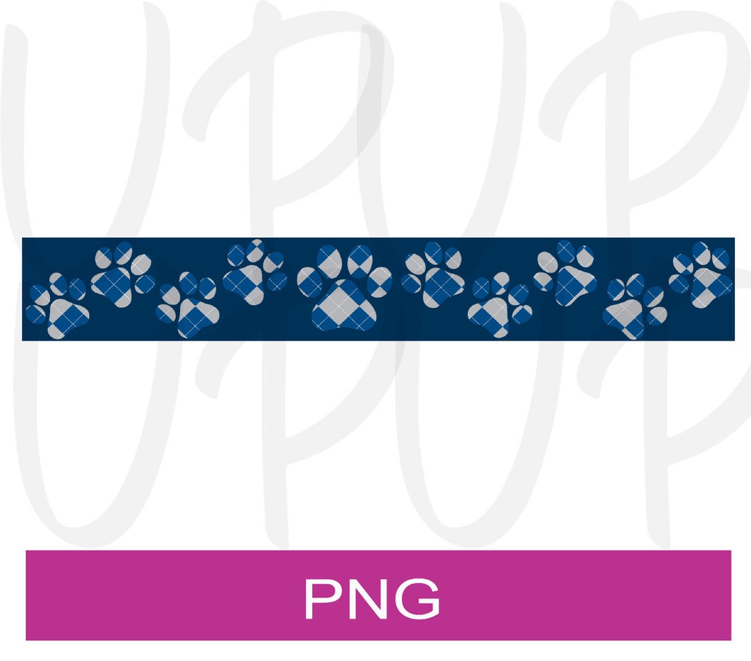 Dog Paw Print Collar Digital File | Dog Collar | Sublimation - Etsy Sweden