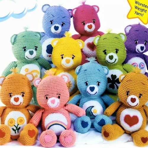 Crochet Pattern Care Bears Patterns for ALL 10 Bears 14 - Etsy