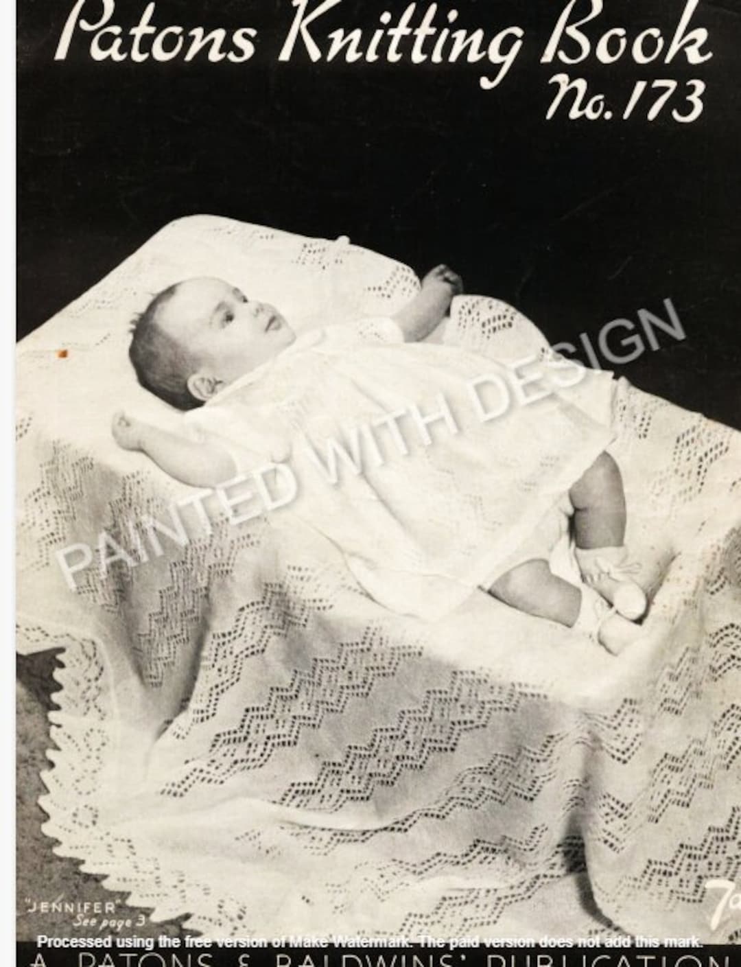 Vintage Knitting Book Patons No. 173, 6 Designs, Baby Outfits, 1940's ...