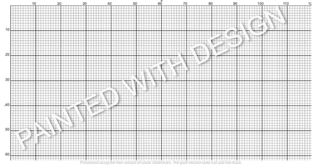 Printable Cross Stitch Graph Paper, A3 or (11X17) Format, 10 - 22 Count ...