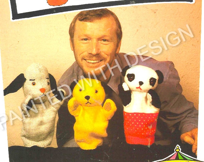 Sooty, Soo and Sweep Puppets, Vintage Hand Puppets, Hand Glove, Kids ...