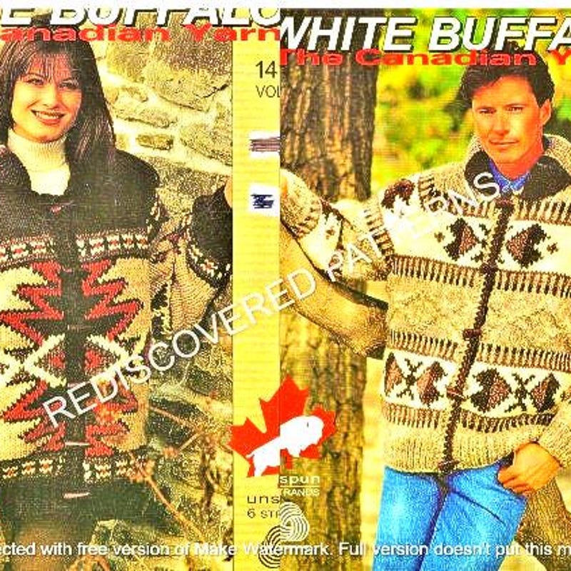 White Buffalo Knitting Pattern - Etsy