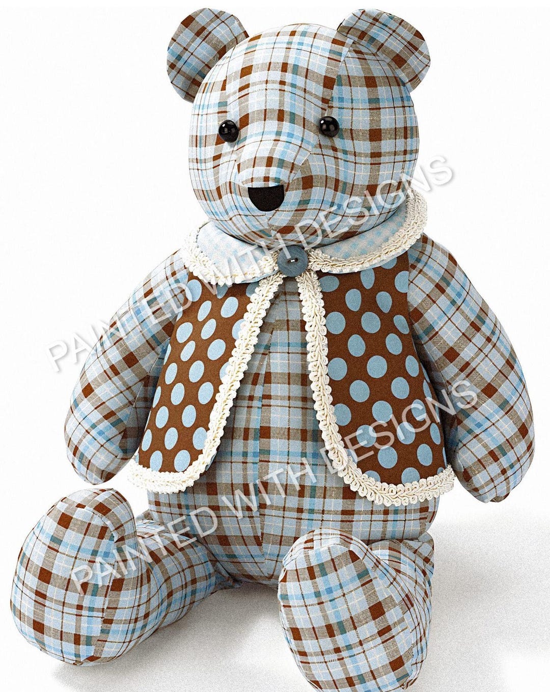 Memory Bear, A2115 Sewing Pattern and Instructions, 18 Memory Bear, A2115 Sewing Pattern and Instructions, 18