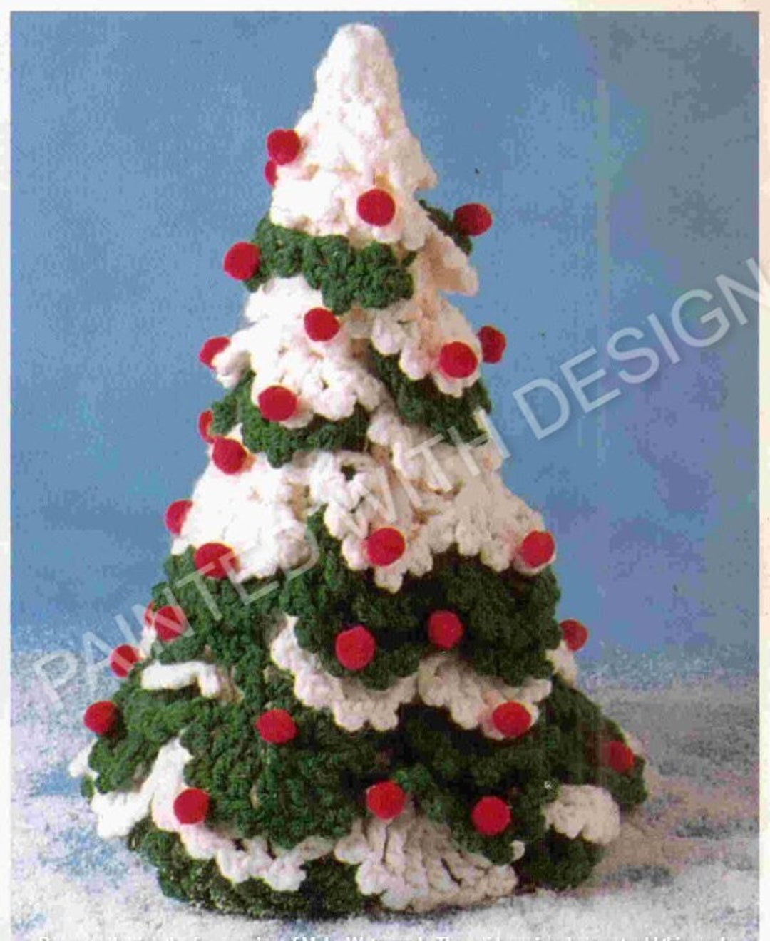 Christmas Tree Crochet Pattern, Xmas Tree, Holiday Tree, Vintage ...